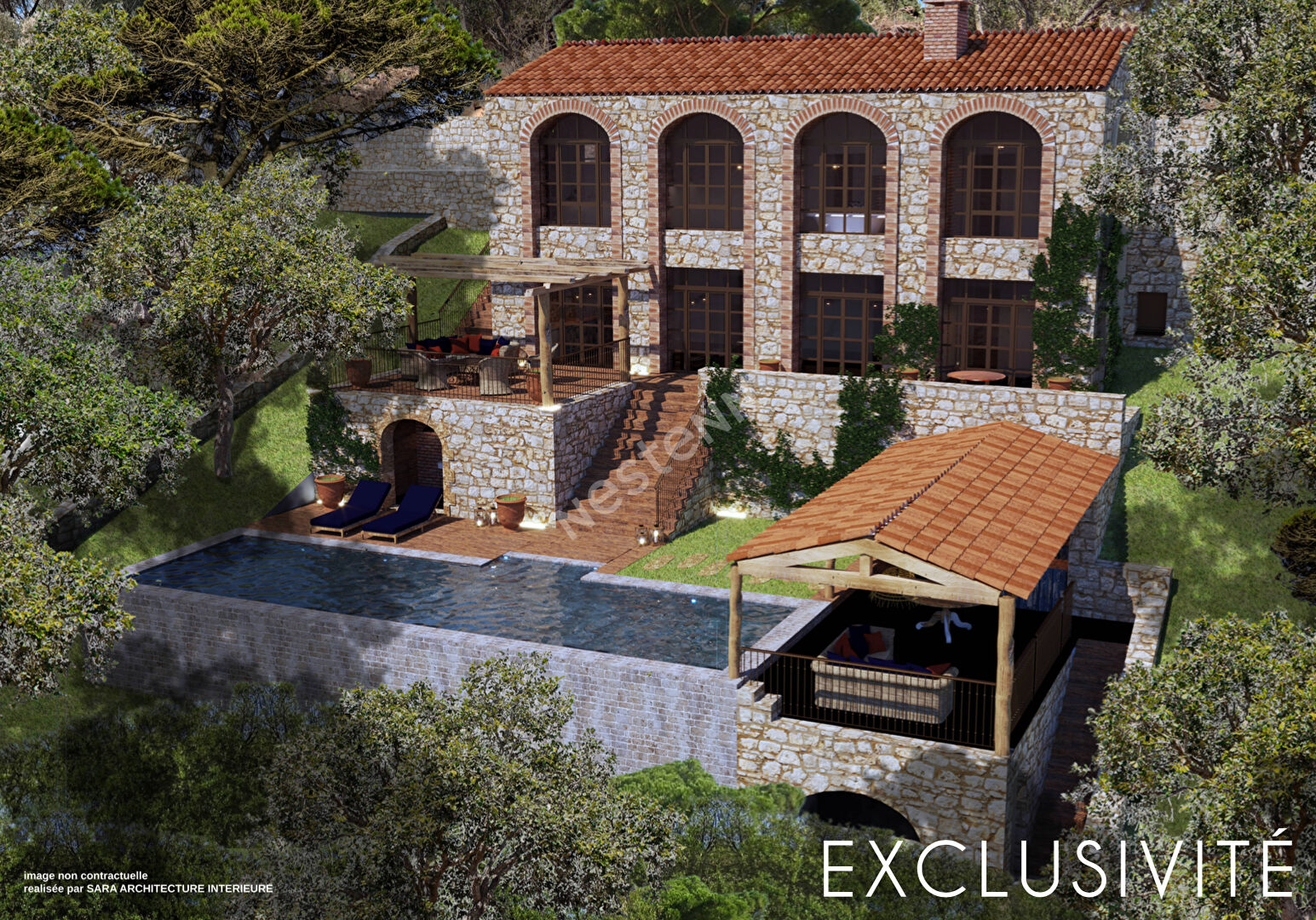 Domaine prive - Magnifique Bergerie de 175 m2